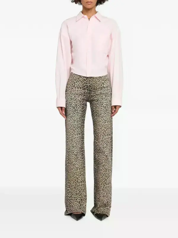 R13 Leopard-print Jane Jeans - Neutrals