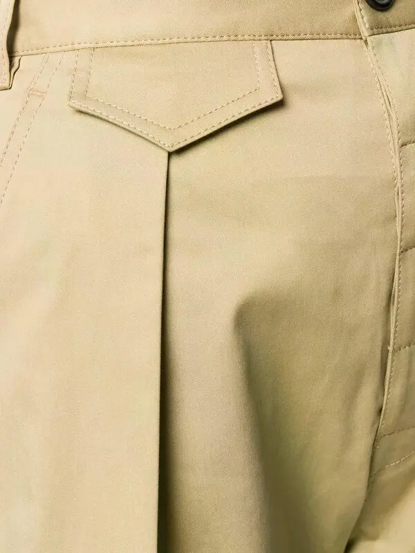 Dsquared2 Front Pleat High-waisted Shorts