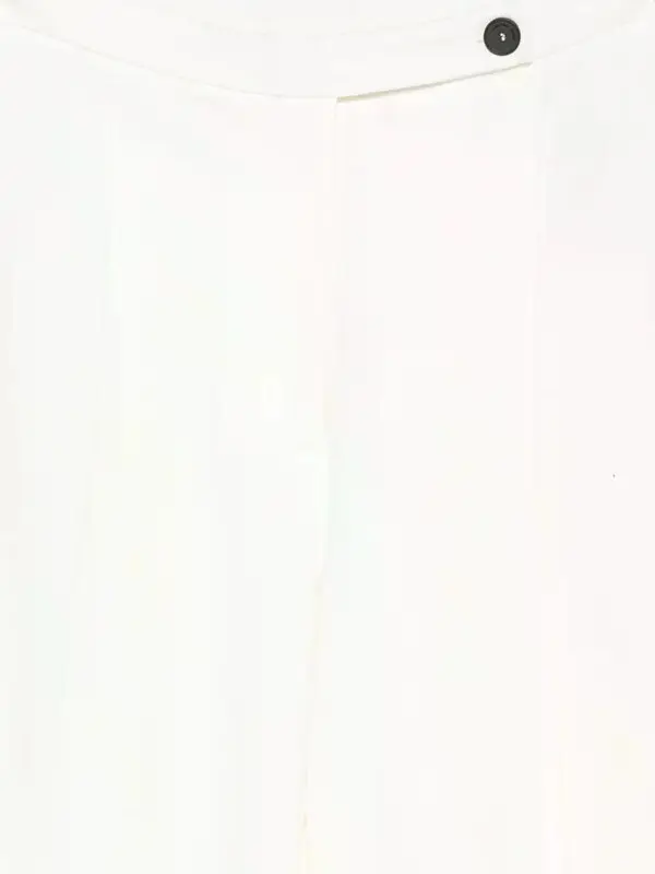 Liviana Conti Pressed Crease Button Detail Trousers