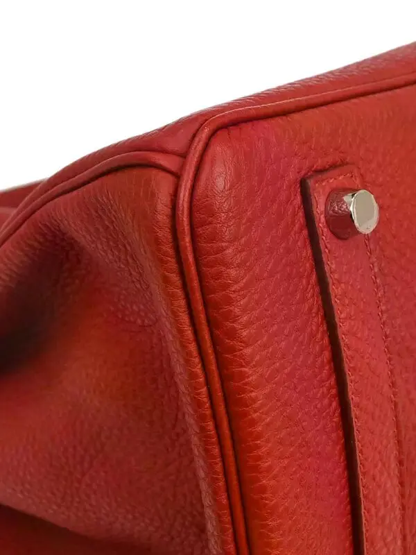 Hermès 2014 35 Birkin Tote Bag - Red