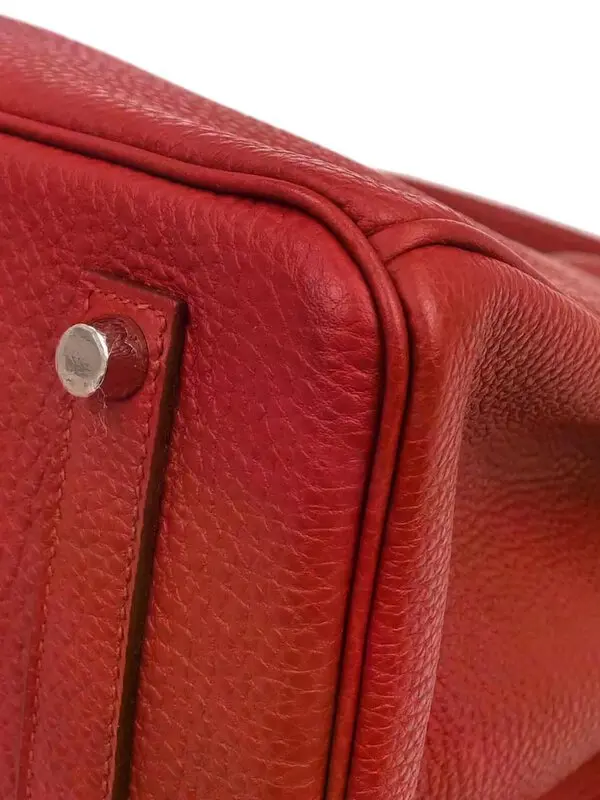 Hermès 2014 35 Birkin Tote Bag - Red