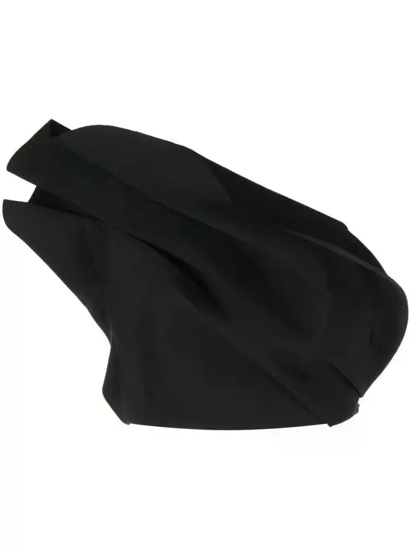 Rachel Gilbert Aurora Gathered Crop Top - Black