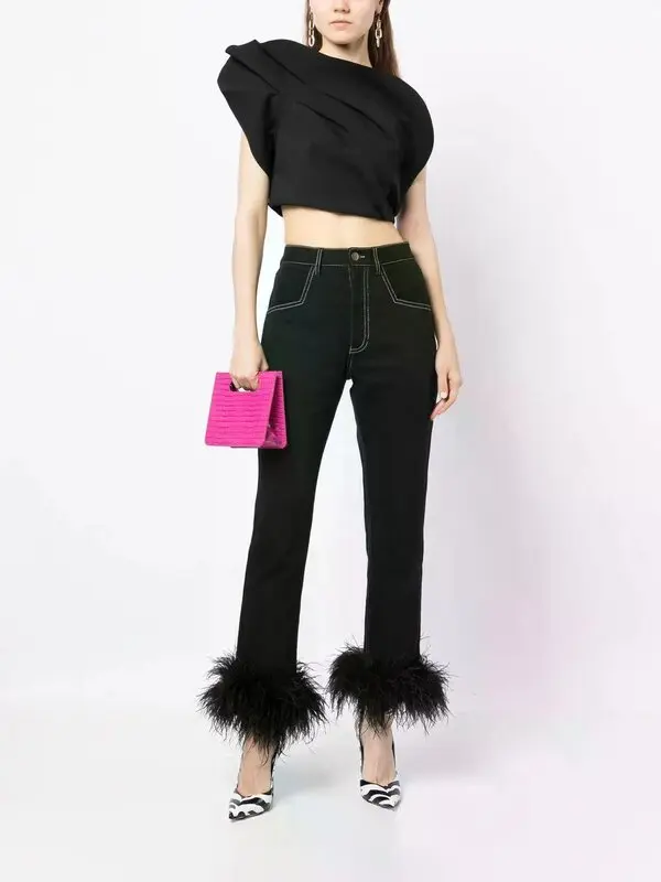 Rachel Gilbert Aurora Gathered Crop Top