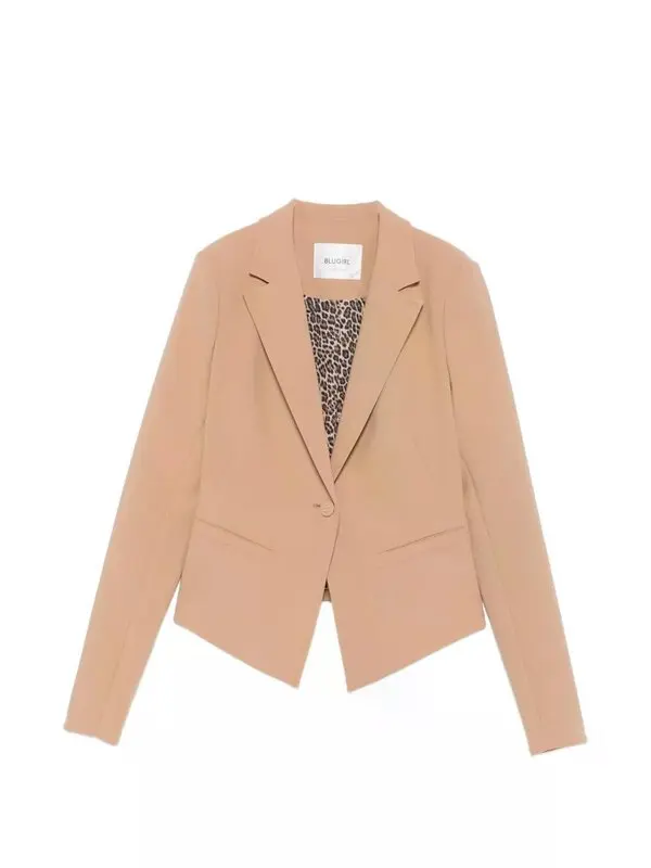 BLUGIRL Single-button Asymmetric-hem Blazer