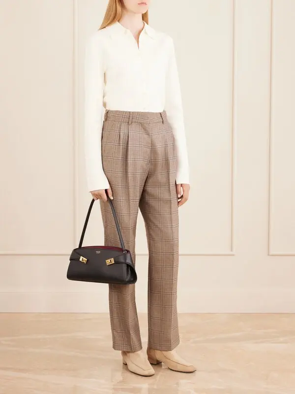 BLAZÉ MILANO Fox Checked Wool Pants