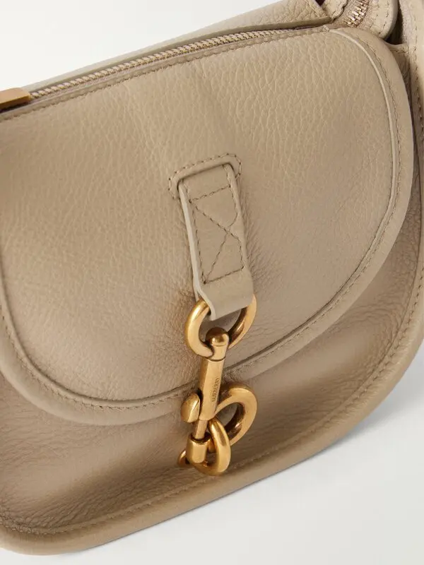 Burberry Small Leather Shoulder Bag - Neutrals
