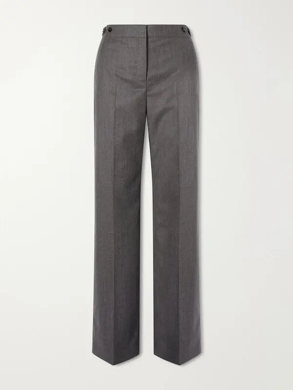 Stella McCartney Wool Straight-leg Pants - Gray