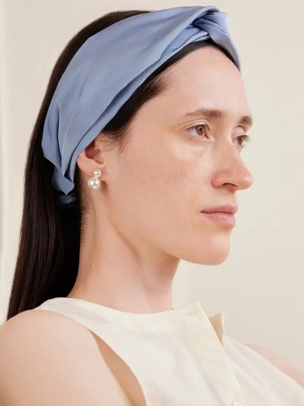 JENNIFER BEHR Novarella Silk-faille Headpiece