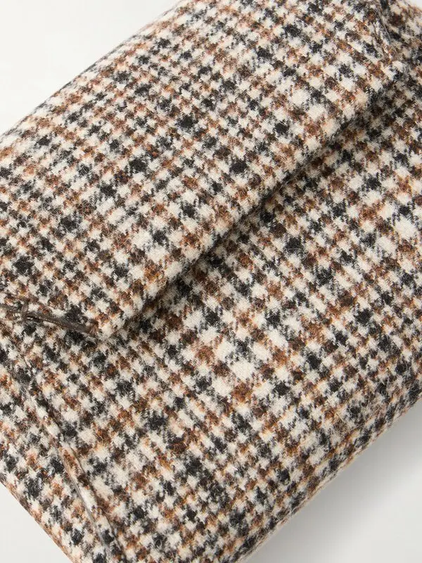 Brunello Cucinelli Checked Wool Clutch