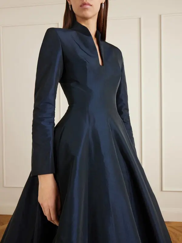 MARMAR HALIM Pleated Taffeta Gown
