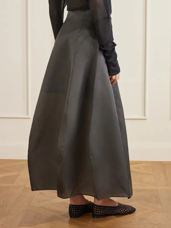 RUOHAN Cocoon Silk-organza Maxi Skirt