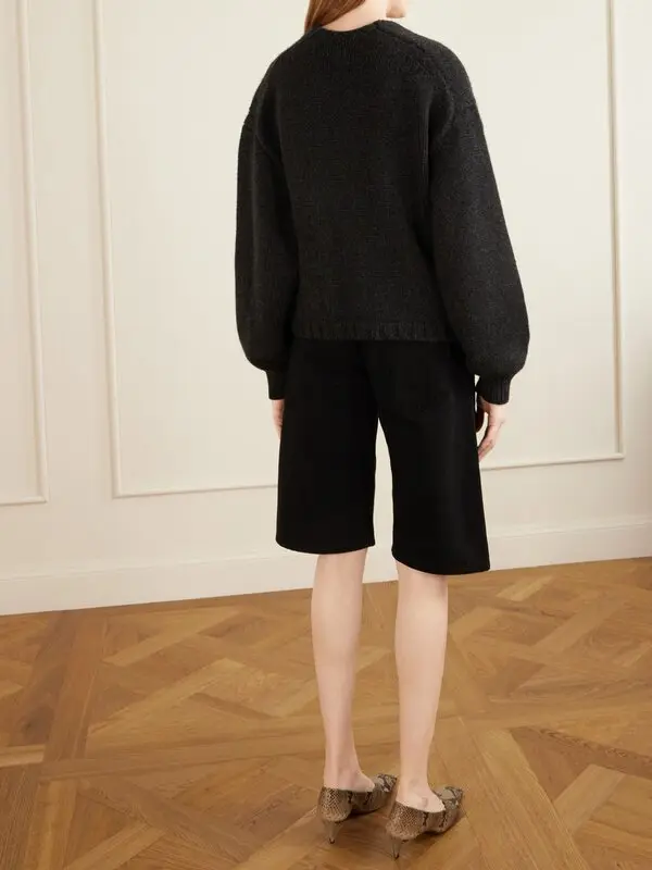 Khaite Axel Cashmere Cardigan - Gray