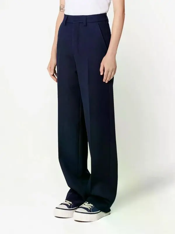 AMI Paris High Waist Wool Trousers