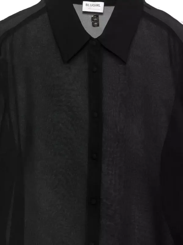 BLUGIRL Pointed-collar Shirt