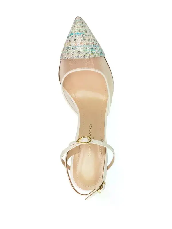 Jennifer Chamandi Vittorio 105mm Tweed Pumps