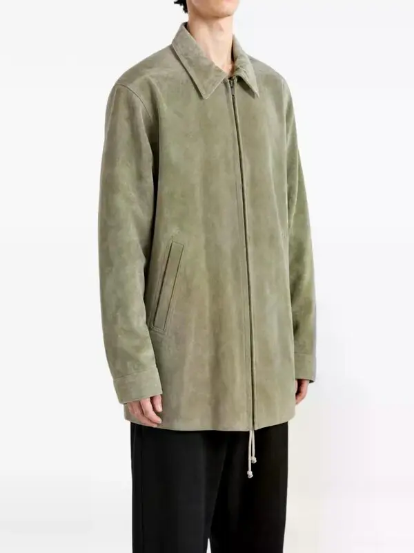 Rick Owens Suede Zip-up Jacket