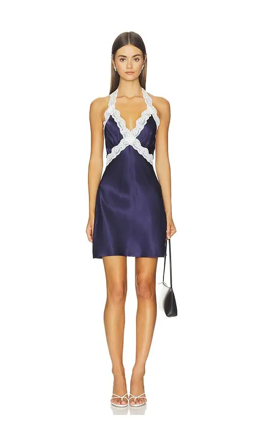 SNDYS. Taya Mini Dress In . Also - Navy