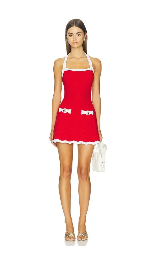 Retrofete Ondina Knit Dress In . Also - Red