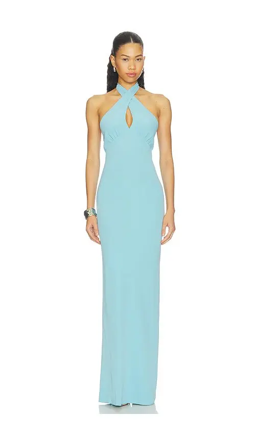 Amanda Uprichard Samara Maxi Dress In . Also - Blue