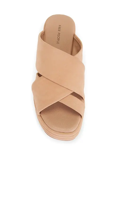 Free People Wanderbay Flatform Sandal - Rose