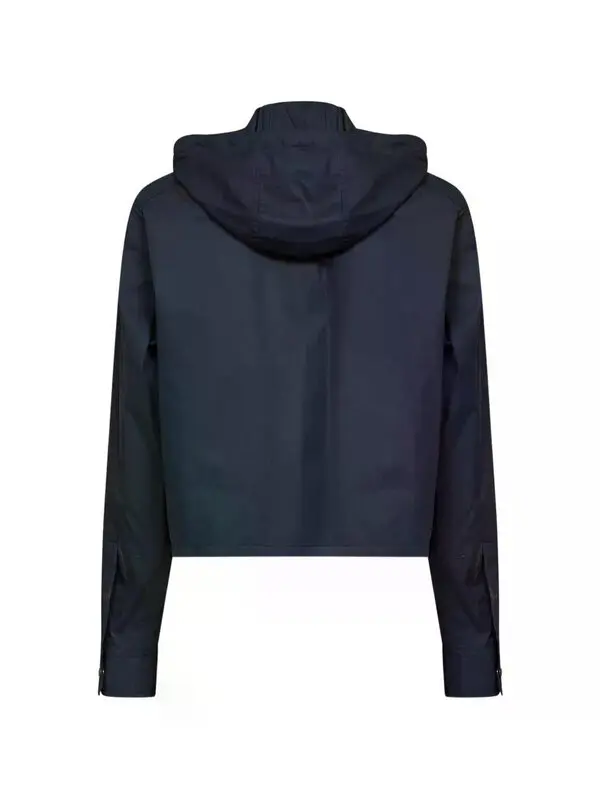 Moncler Hooded Boxy-cut Shirt - Blue