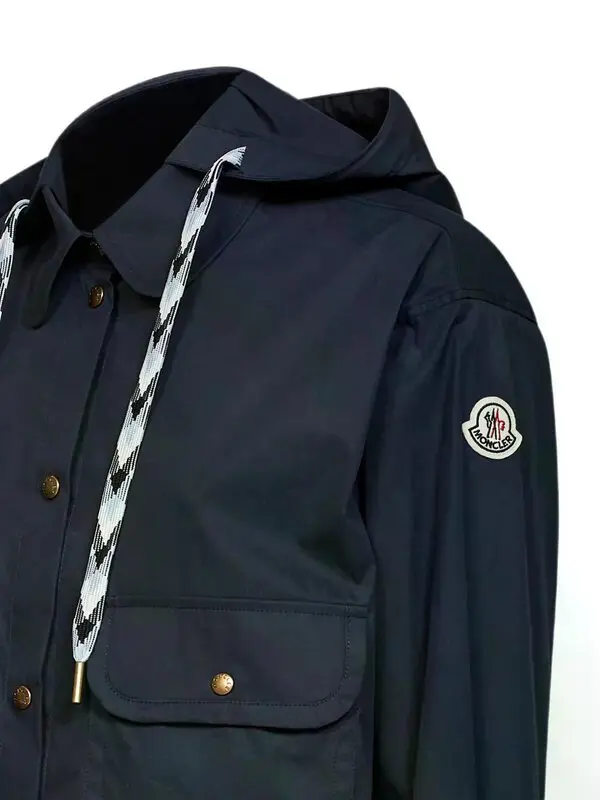 Moncler Hooded Boxy-cut Shirt
