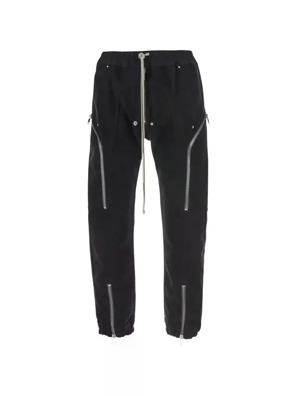 Rick Owens Zip-detail Drawstring-waist Trousers - Black