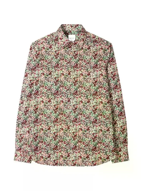Paul Smith Slim-fit Multicolour Ditsy Floral Print Shirt - Neutrals