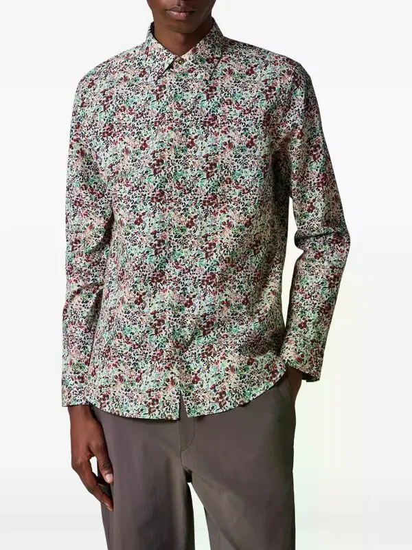 Paul Smith Slim-fit Multicolour Ditsy Floral Print Shirt