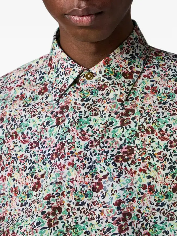 Paul Smith Slim-fit Multicolour Ditsy Floral Print Shirt