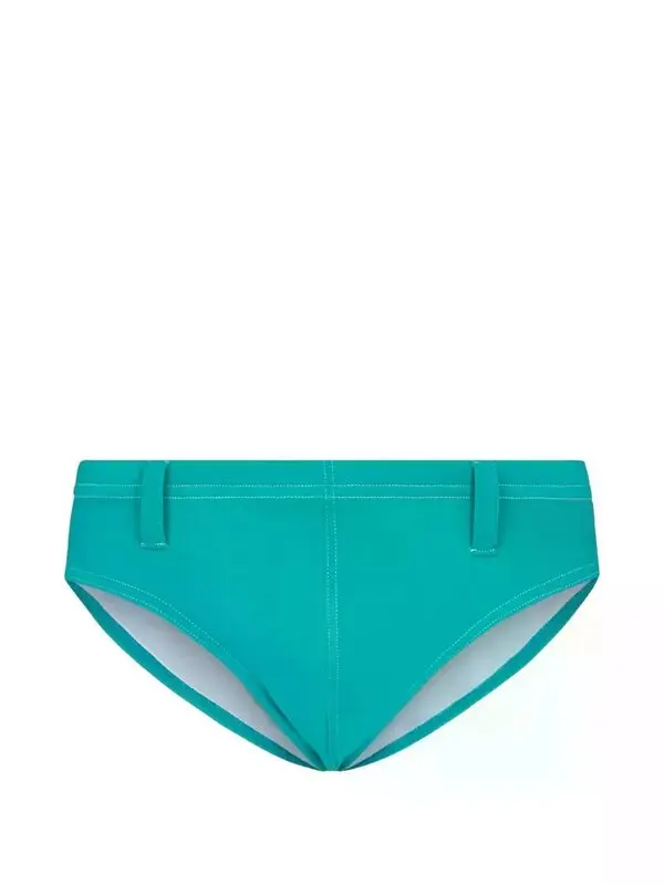 Dsquared2 Logo-print Belt-loop Swim Briefs - Blue