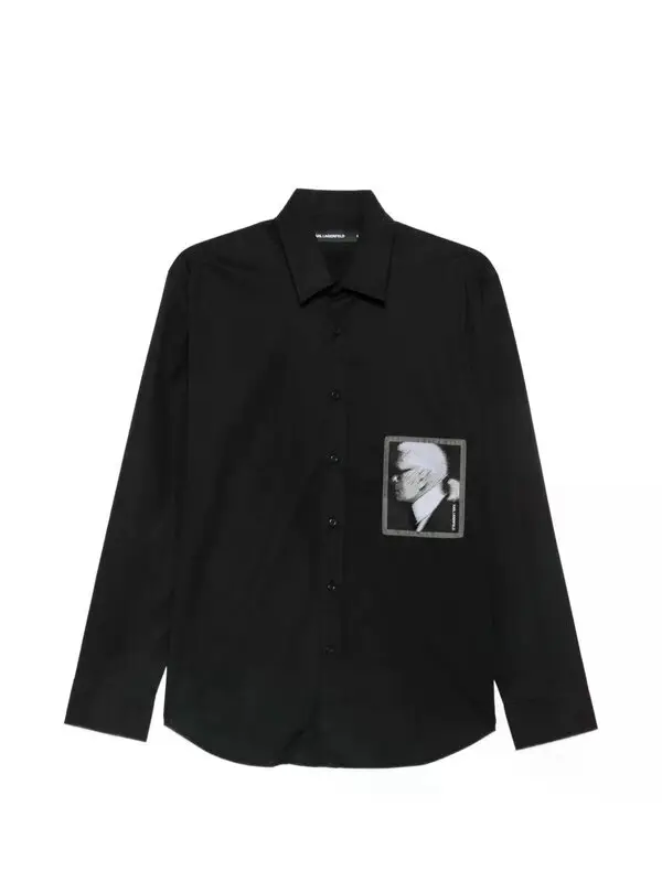 Karl Lagerfeld Graphic-print Shirt - Black