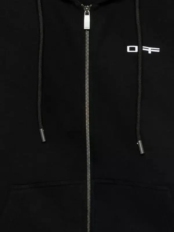 Off-White Arrows-print Zip-up Hoodie
