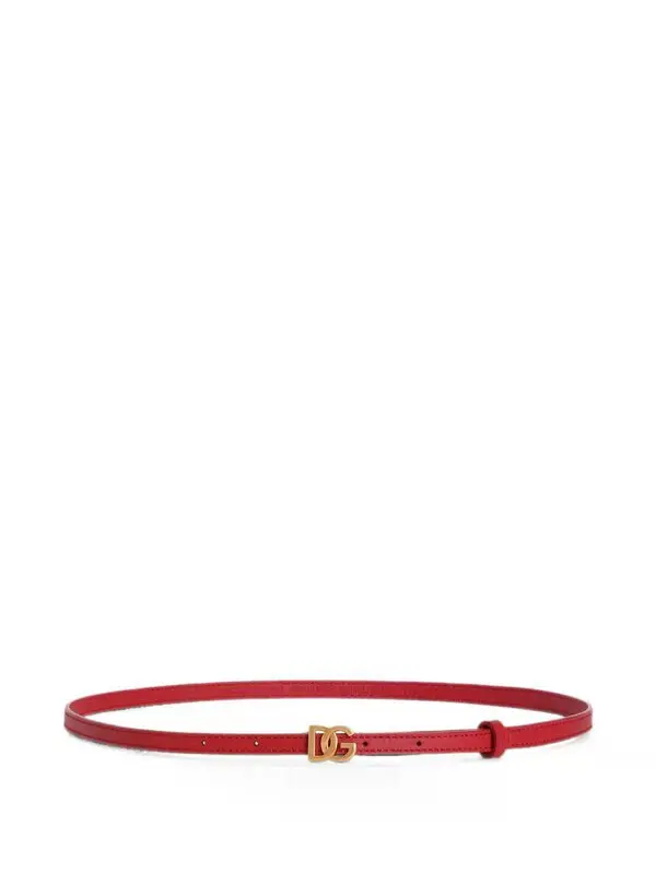 Dolce & Gabbana Calfskin Belt - Red