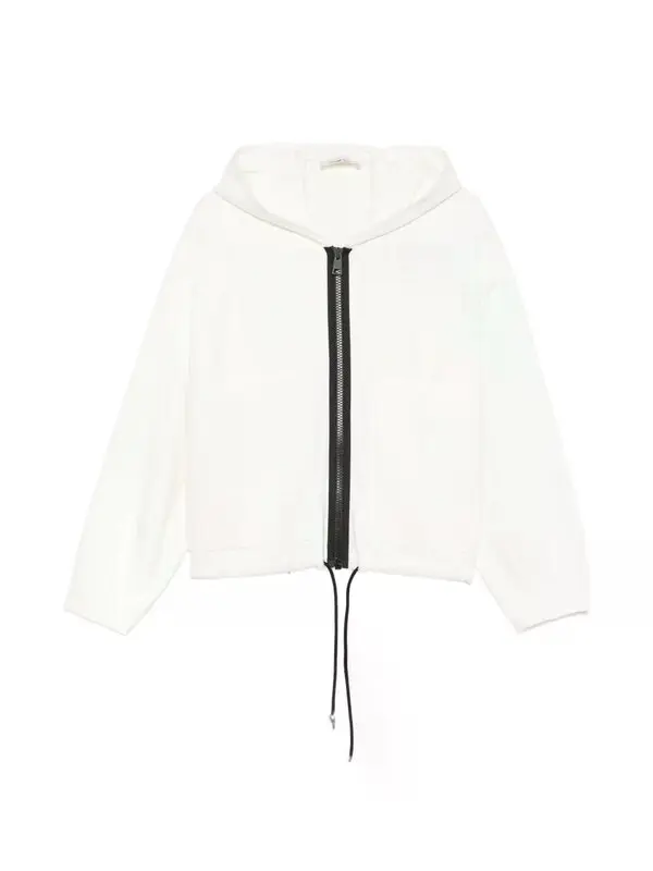 Liviana Conti Zip-fastening Hoodie - Neutrals
