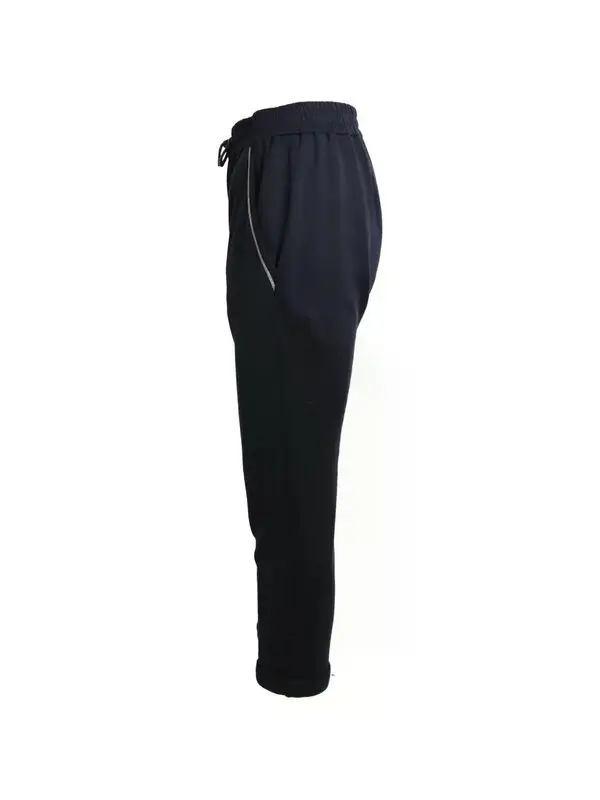 Brunello Cucinelli Monili-trimmed Drawstring Track Pants