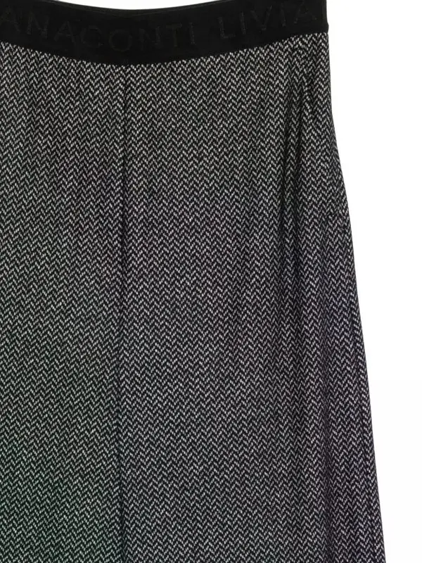 Liviana Conti Herringbone-pattern Pocket Trousers