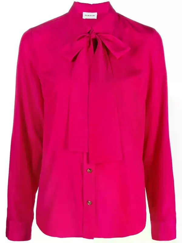 P.a.r.o.s.h Pussy-bow Collar Blouse - Pink