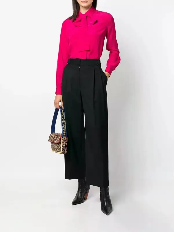 P.a.r.o.s.h Pussy-bow Collar Blouse - Pink