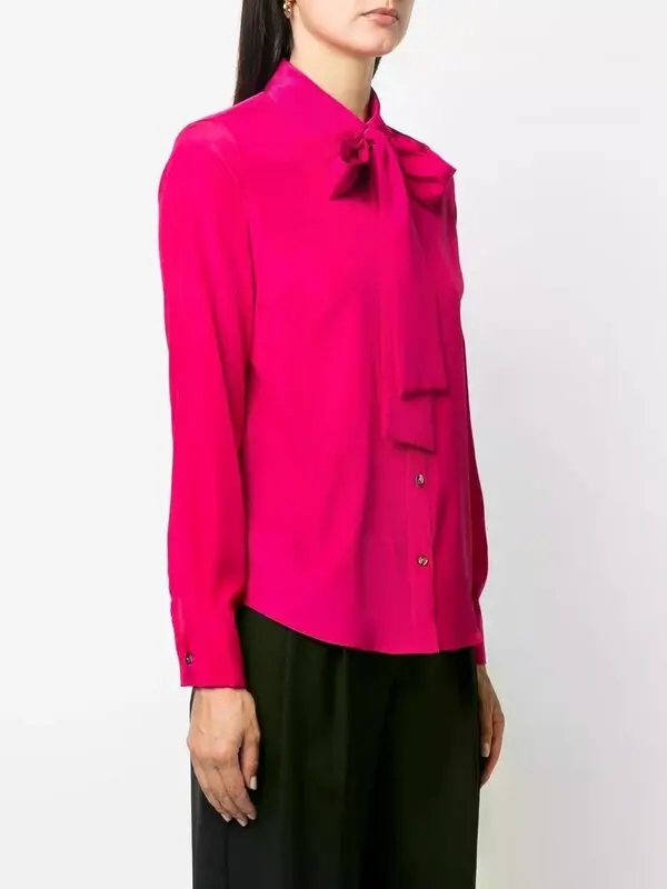 P.a.r.o.s.h Pussy-bow Collar Blouse - Pink
