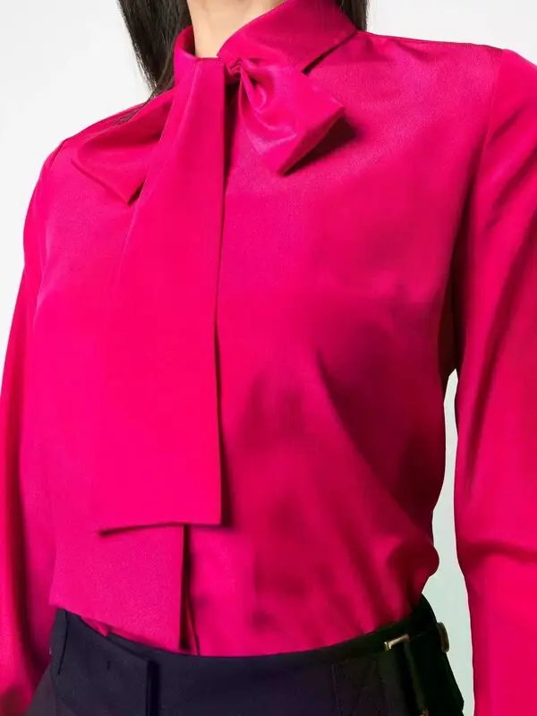 P.a.r.o.s.h Pussy-bow Collar Blouse - Pink