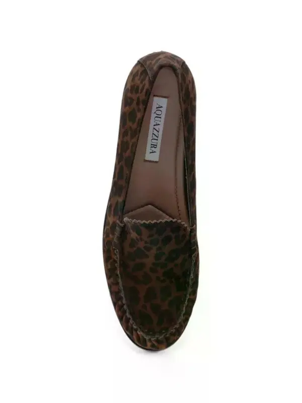 AQUAZZURA Leopard-print Loafers