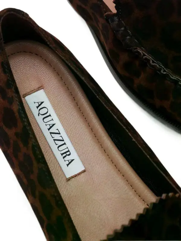 AQUAZZURA Leopard-print Loafers