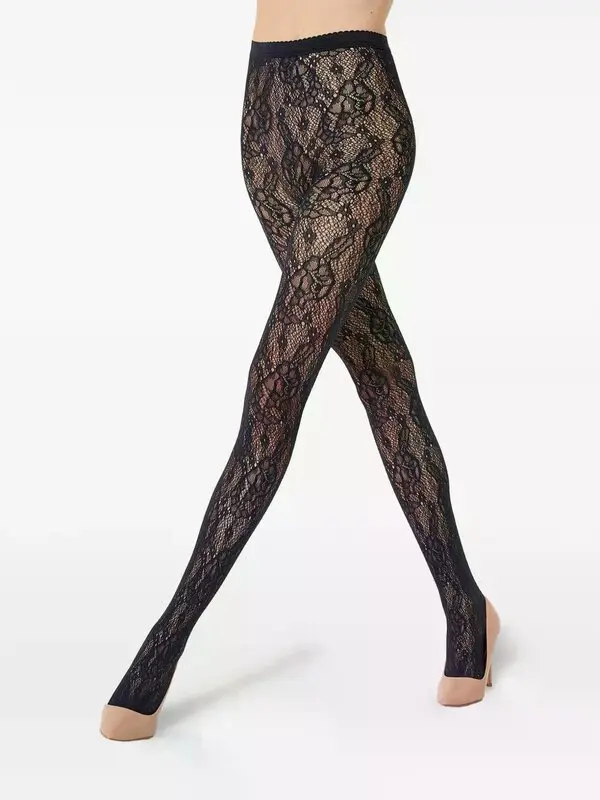 Wolford Floral Lace-mesh Tights