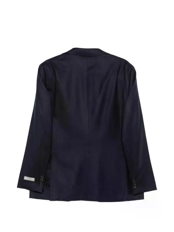 Canali Buttoned Pinstriped Suit