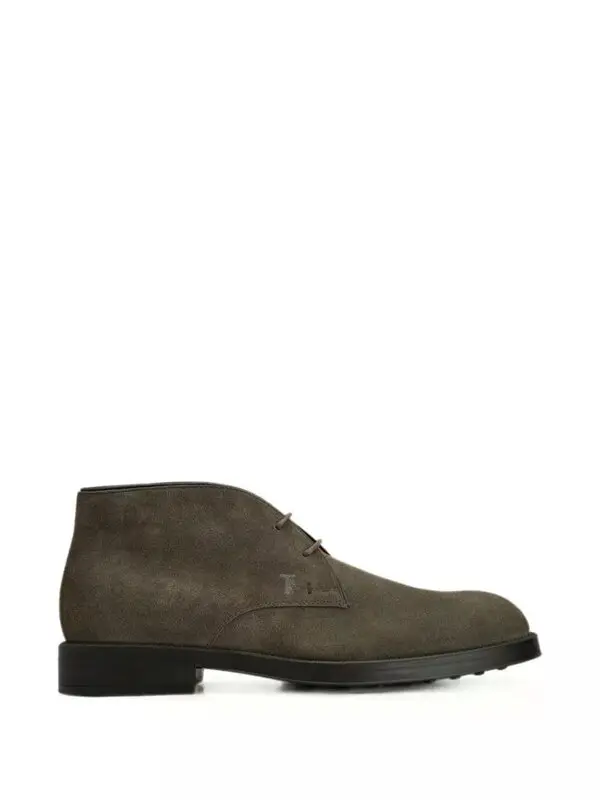 TOD'S Desert Boots In Suede - Green