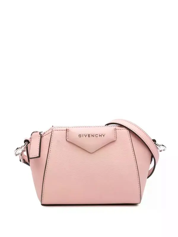 Givenchy 2020 Nano Grained Calfskin Antigona Crossbody Bag - Pink