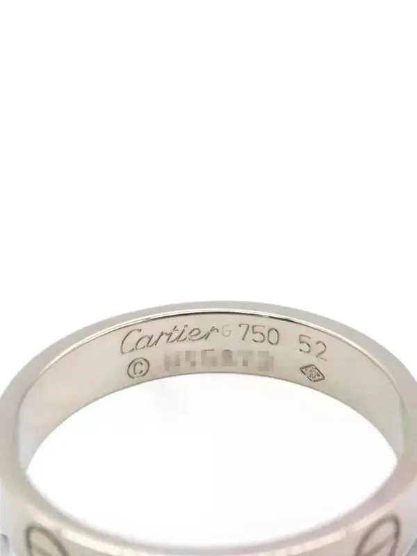 Cartier 18k White Gold Love Ring - Silver