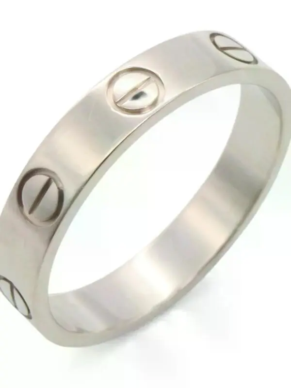 Cartier 18k White Gold Love Ring - Silver