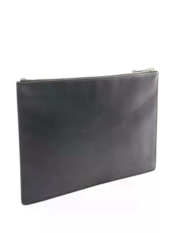 Givenchy 2015 Leather I Feel Love Clutch Bag - Black